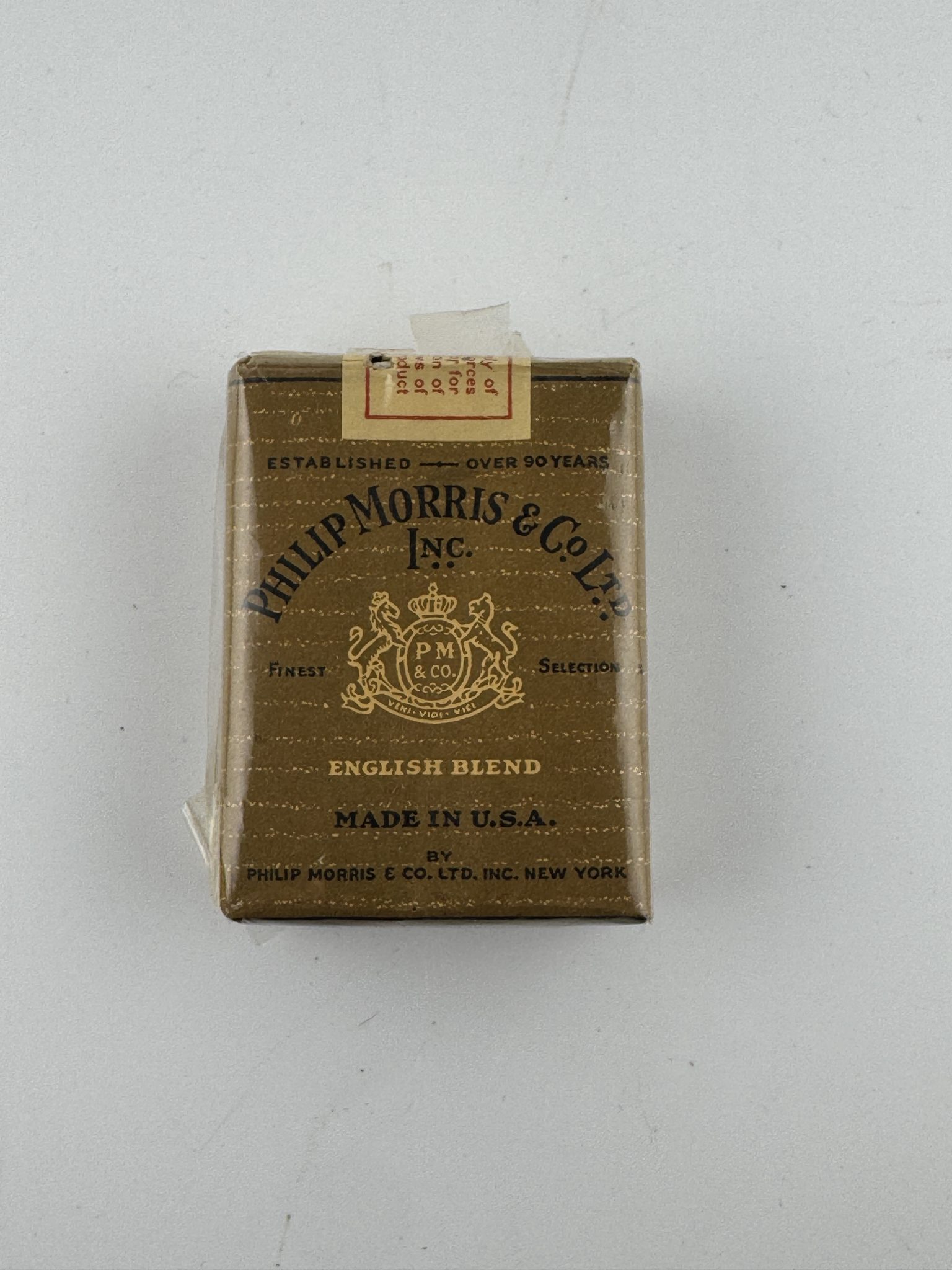 Phillip Morris WW2 Military Tax Stamp Cigarette Pack – Old Guard Militaria